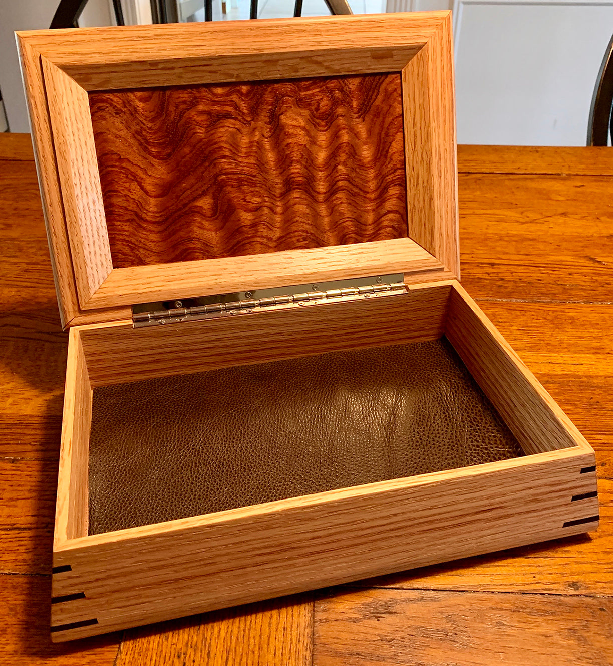 Box with Bubinga Veneer (inside) – Cook Woods