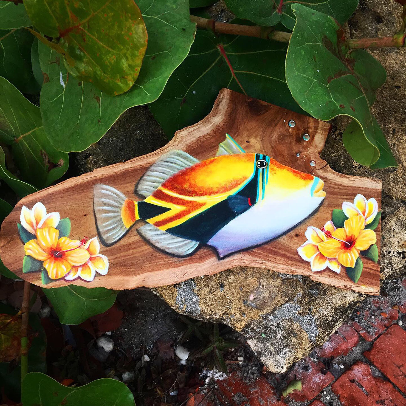 Hawaiian Fish on Hawaiian Koa Wood – Cook Woods