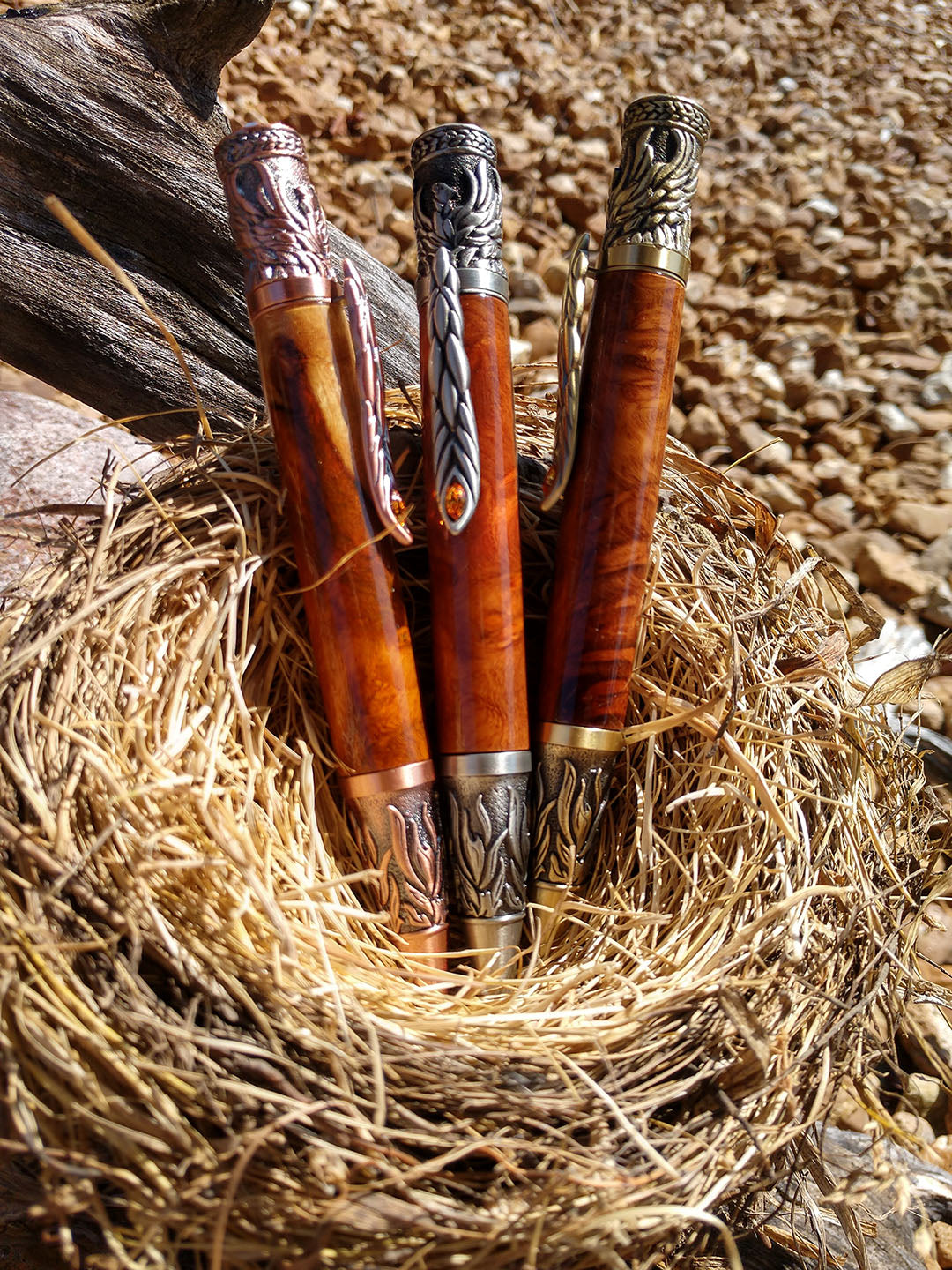 Phoenix Rising Pen Exhibition Grade Amboyna Burl – Cook Woods