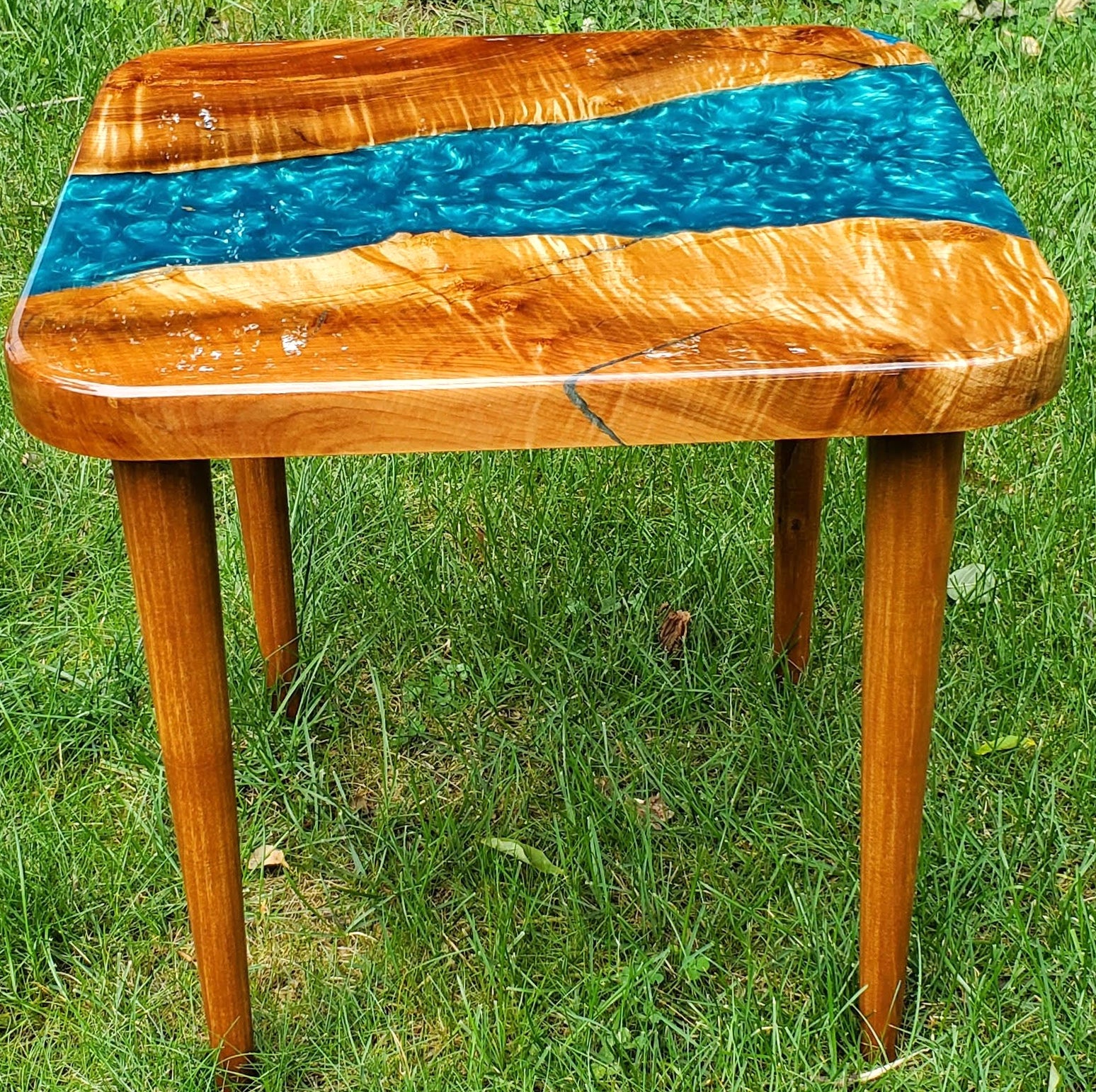 Resin Table in Spalted Table – Cook Woods