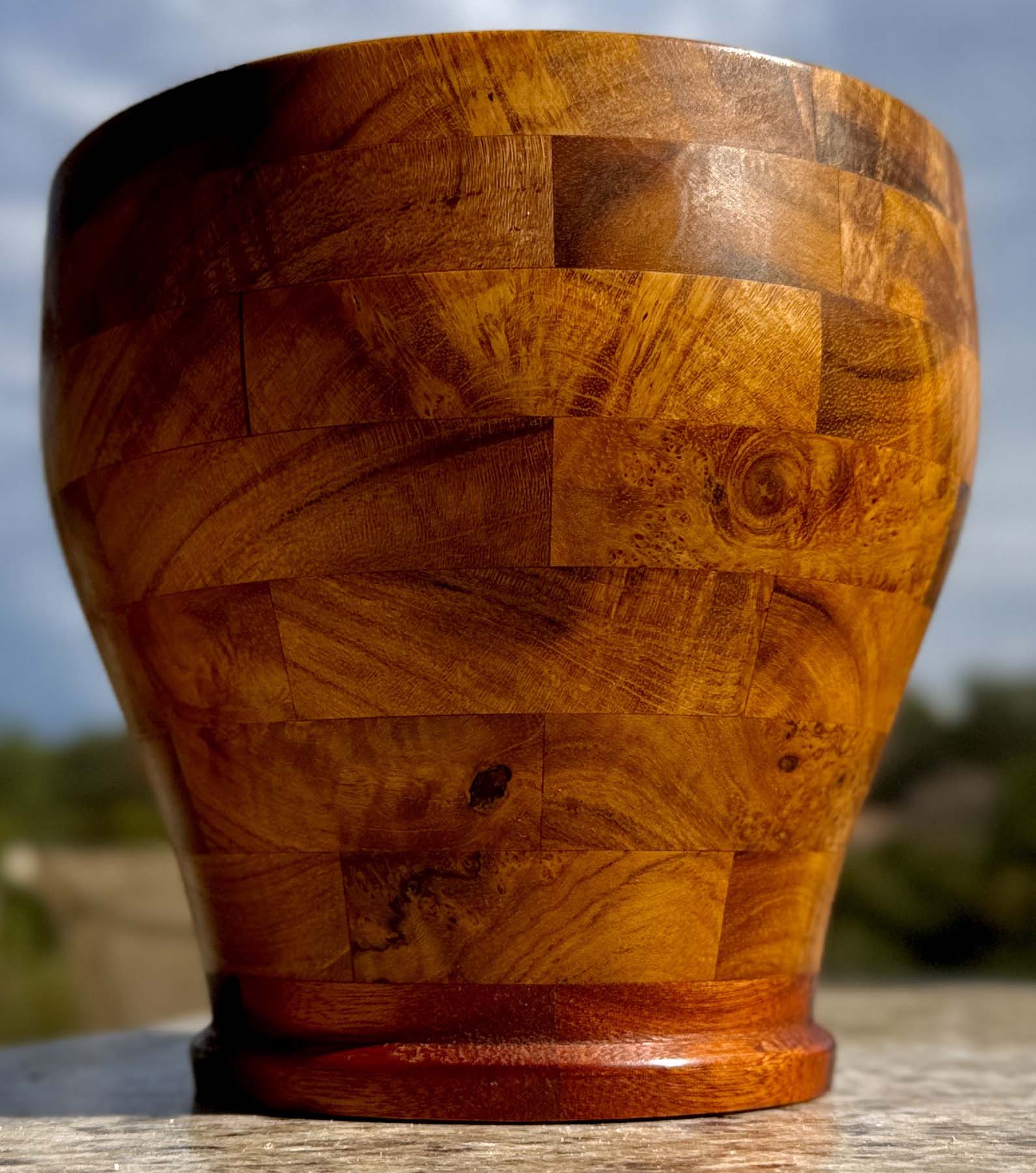 Bowl in Teak Burl – Cook Woods