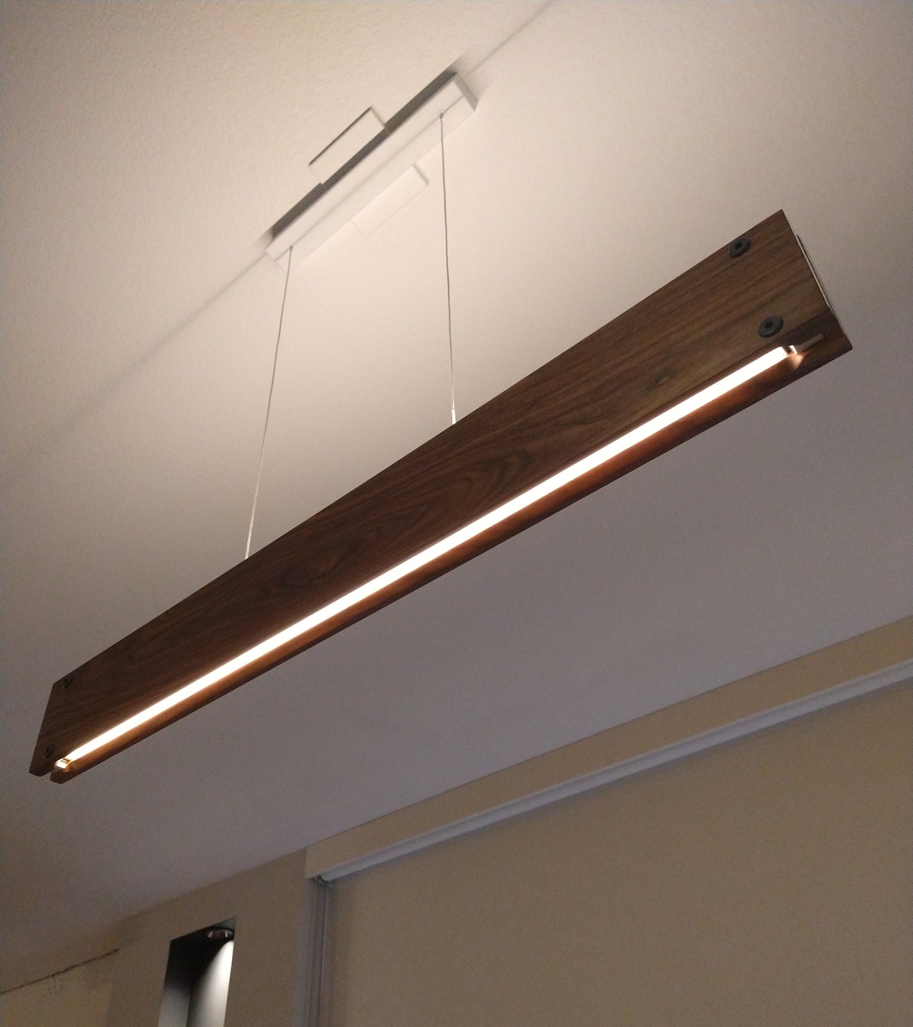 Walnut Linear Light Fixture – Cook Woods